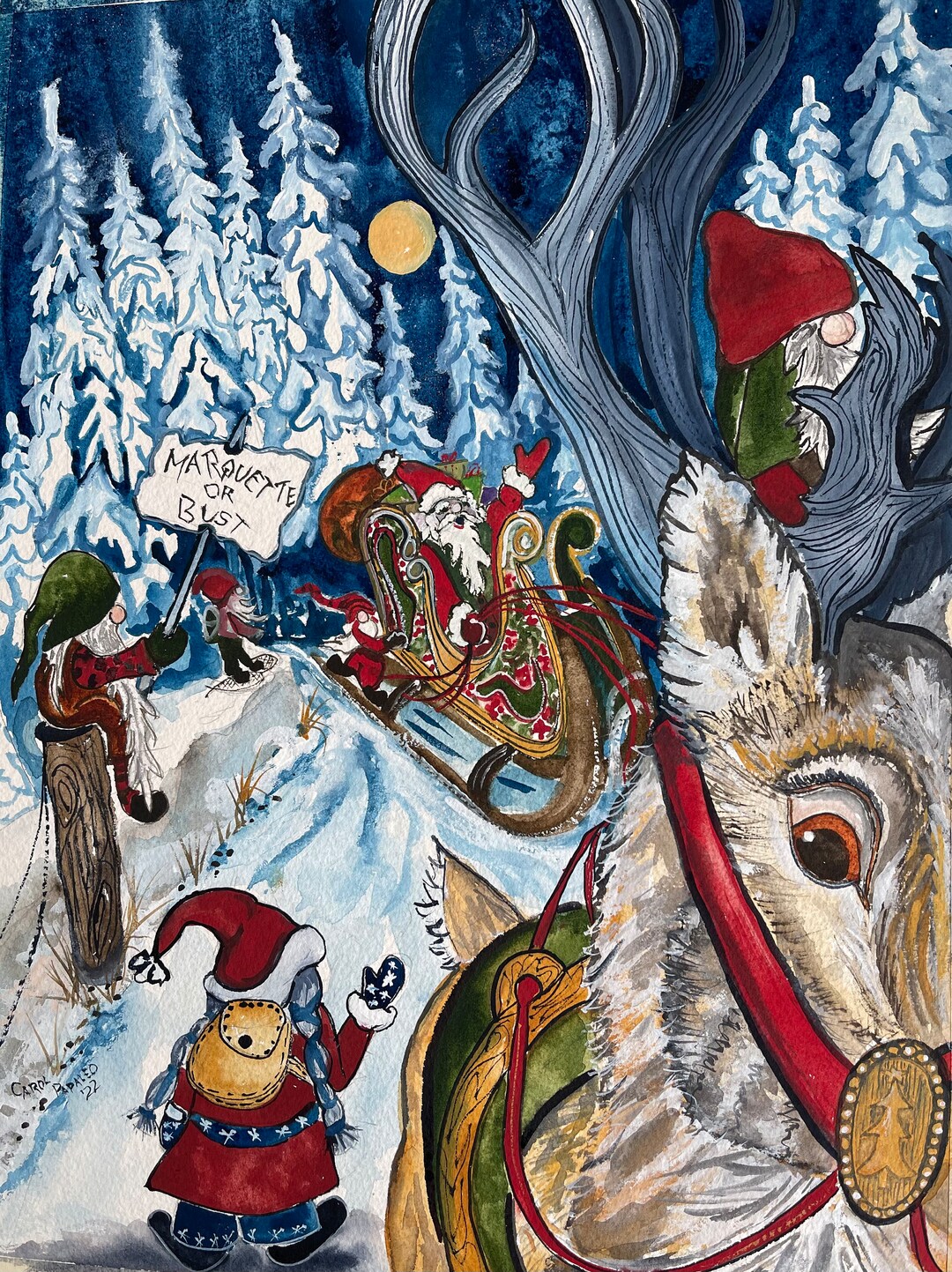 Gnomes Holiday Wish - Etsy