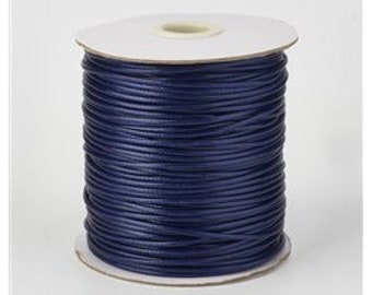 1mm Waxed Polyester Cord, 200YD Spool - Royal Blue - Etsy