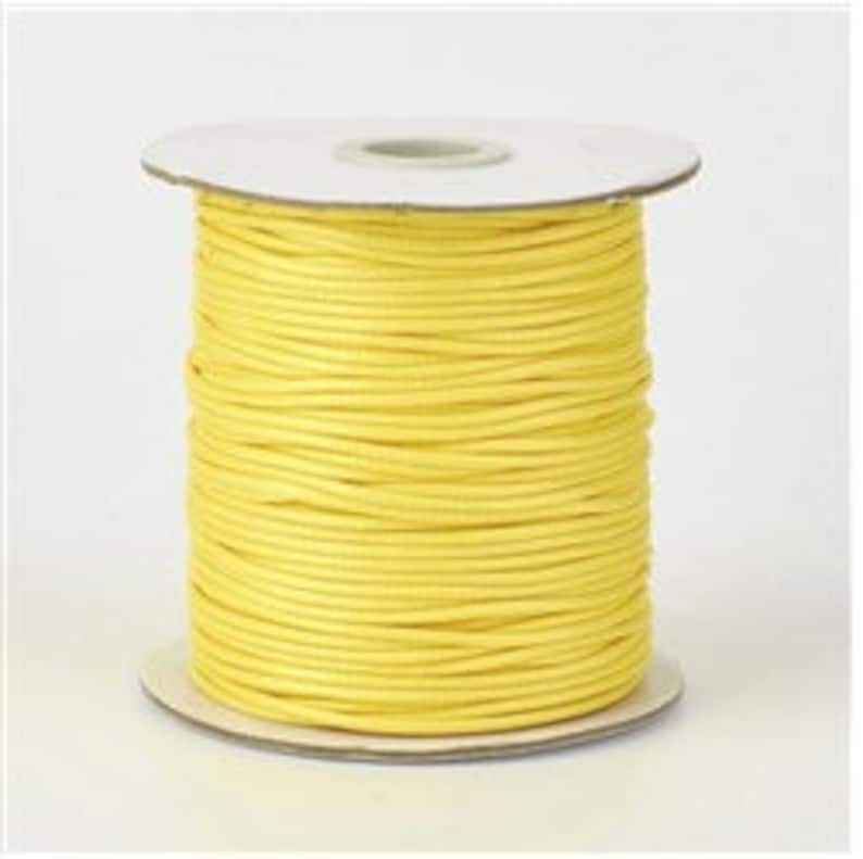 1mm Waxed Polyester Cord 200YD Spool Yellow - Etsy