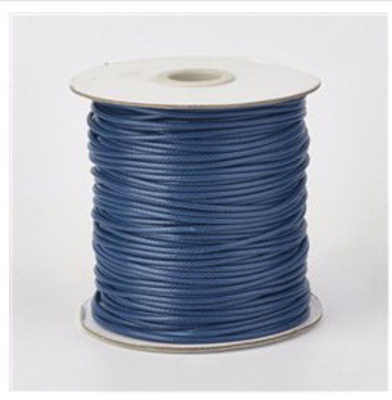 1mm Waxed Polyester Cord, 200YD Spool - Marine Blue - Etsy