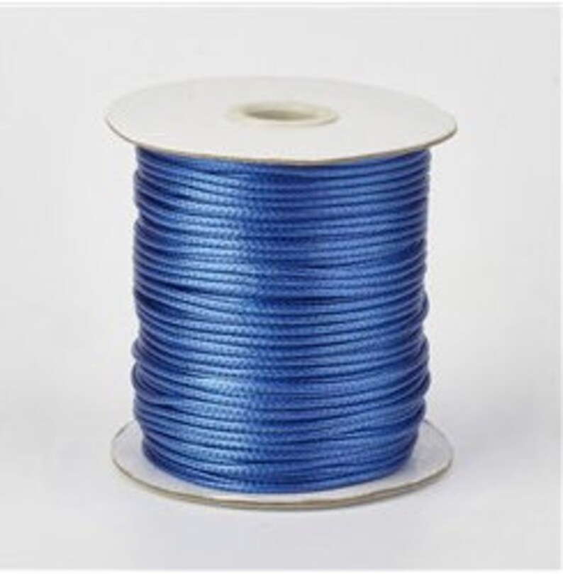 1mm Waxed Polyester Cord, 200YD Spool - Royal Blue - Etsy