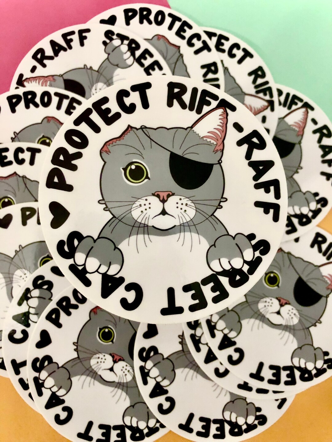Riff Raff Street Cat 4” Sticker - Etsy
