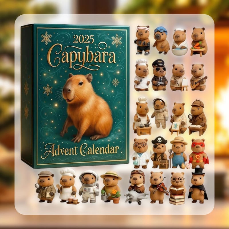 Capybara Advent Calendar - Etsy