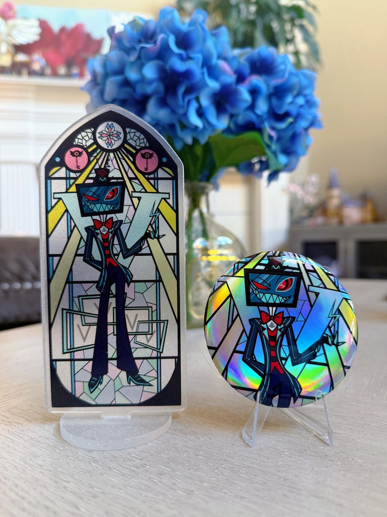 Hazbin Hotel Vox Acrylic Standee Set - Rose Window - Etsy