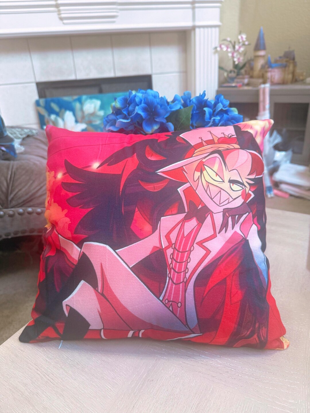 Hazbin Hotel Lucifer Morningstar Throw Pillow Cover/ Pillowcase - Etsy