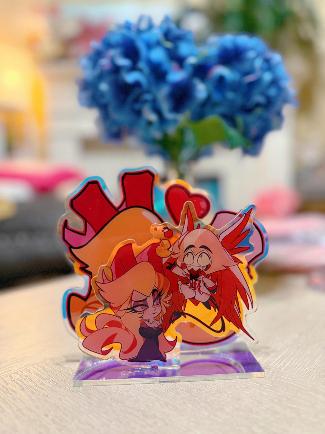 Hazbin Hotel Lilith and Lucifer Morningstar Acrylic Standee - the Ducks ...