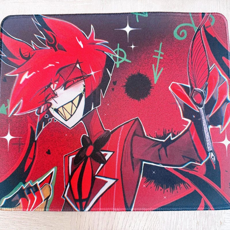 Hazbin Hotel Playmat Alastor - Etsy Canada