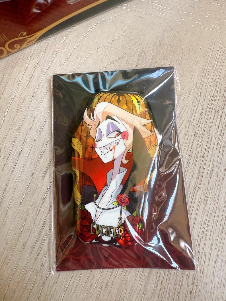 Hazbin Hotel Deluxe Lucifer Morningstar Vampire Acrylic Standee Set - Etsy