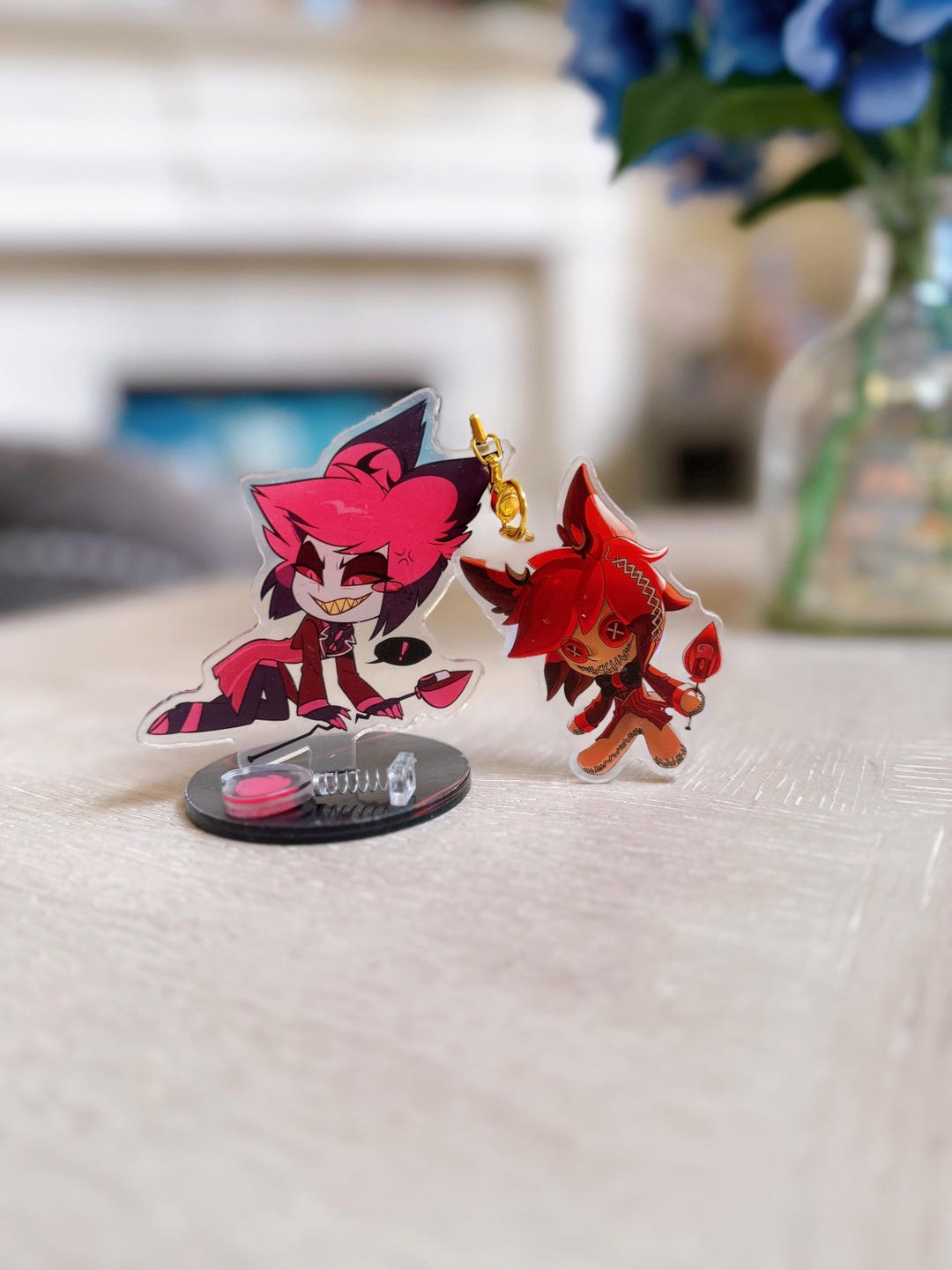Hazbin Hotel Alastor Acrylic Standee & Keychain Set - Etsy UK