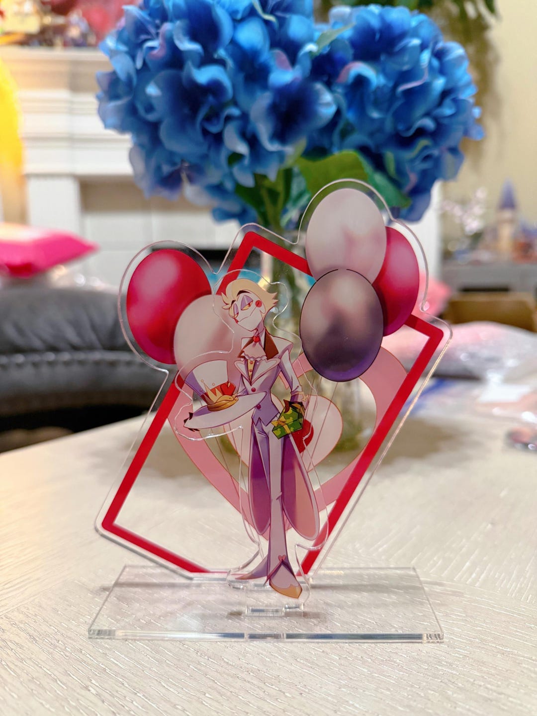 Hazbin Hotel Lucifer Morningstar Acrylic Standee - Valentine’s Day - Etsy