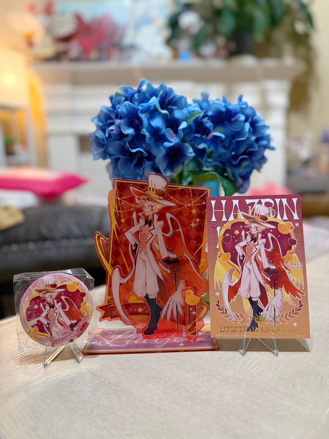 Hazbin Hotel Lucifer Morningstar Acrylic Standee Set - Etsy
