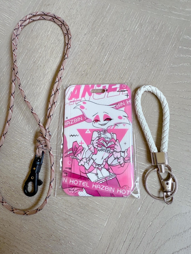 Hazbin Hotel Angel Dust ID Lanyard - Etsy
