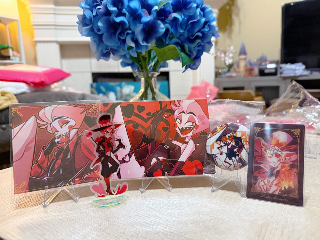 Hazbin Hotel Lucifer Morningstar Acrylic Standee Set - Etsy