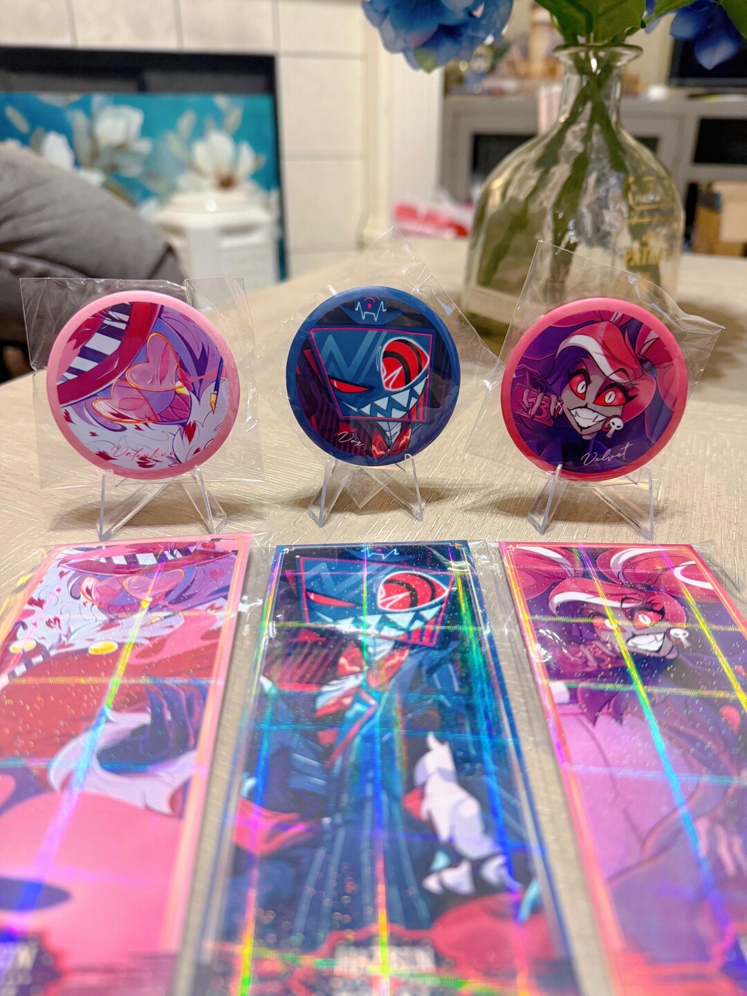 Hazbin Hotel the Vees Badge/ Button Set - Etsy