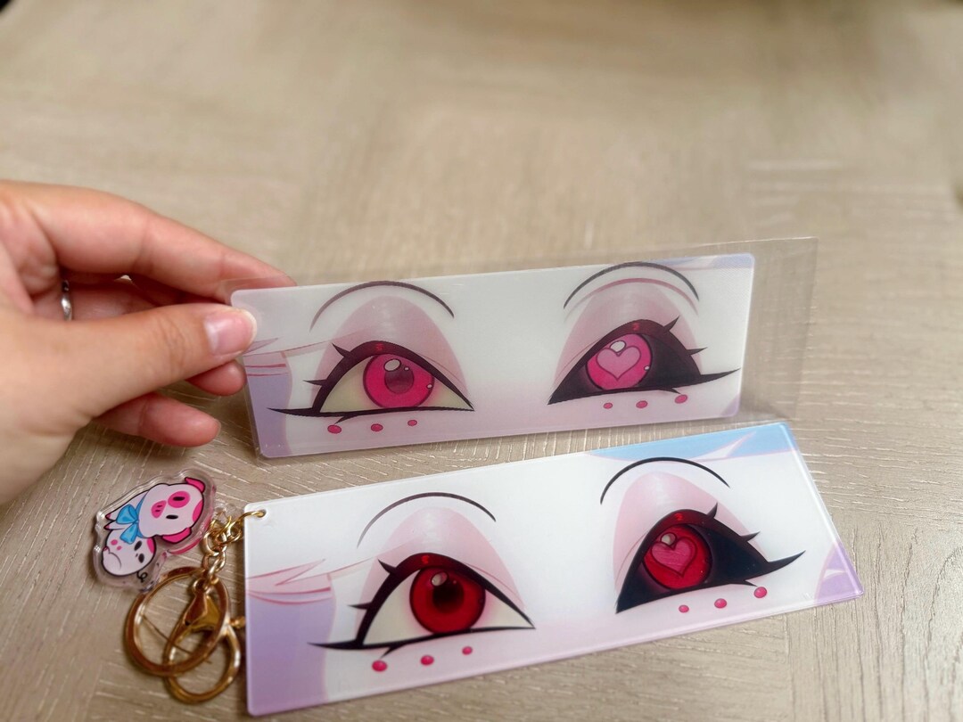 Hazbin Hotel Angel Dust Acrylic Keychain & Bookmark Set - Etsy
