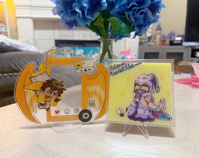 Hazbin Hotel Adam Acrylic Standee Set - Memories of Adam - Etsy