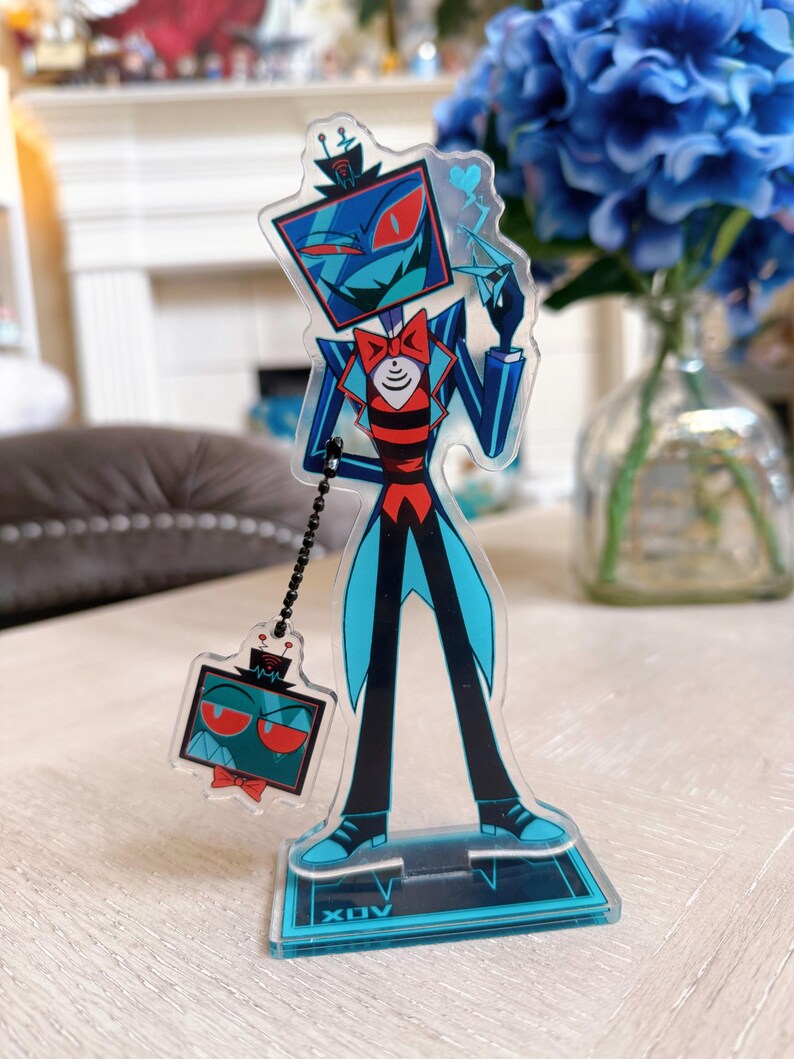 Hazbin Hotel Vox Acrylic Standee and Keychain Set - Etsy