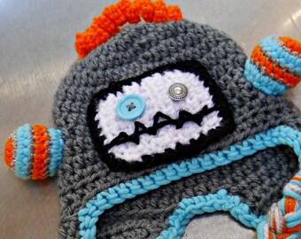 Robot hat | Etsy