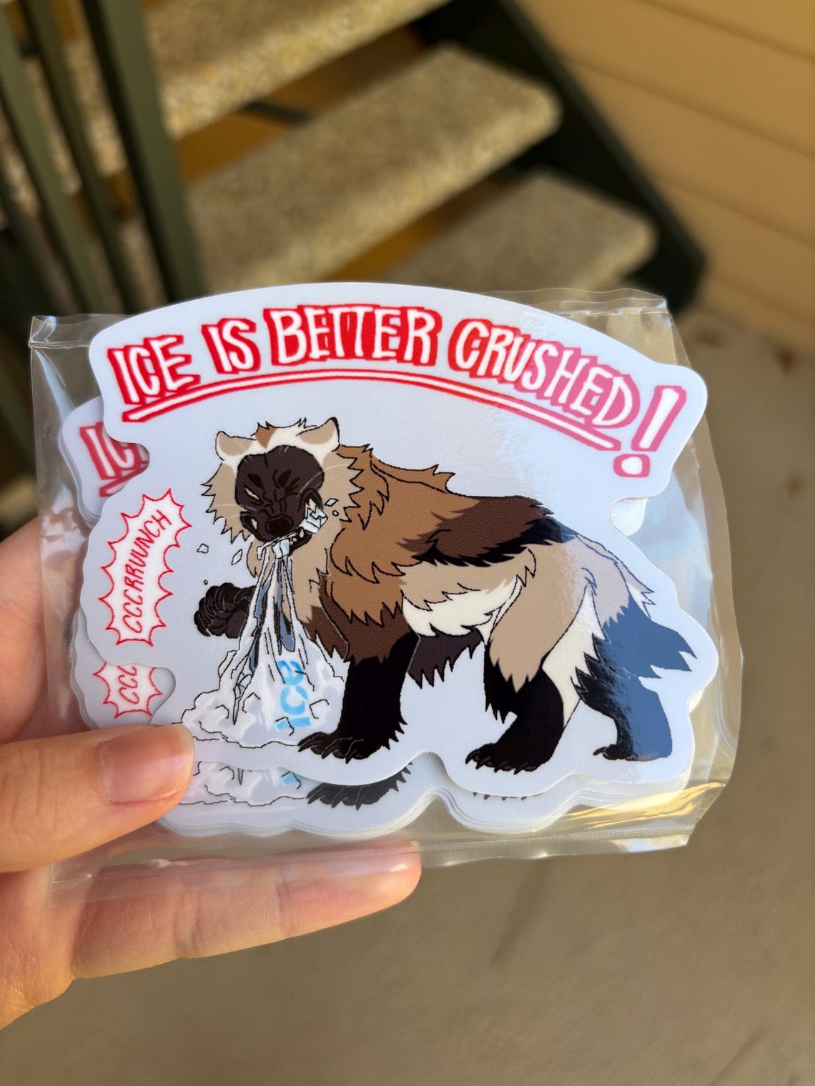 Ice is Better CRUSHED! Wolverine Sticker - Etsy