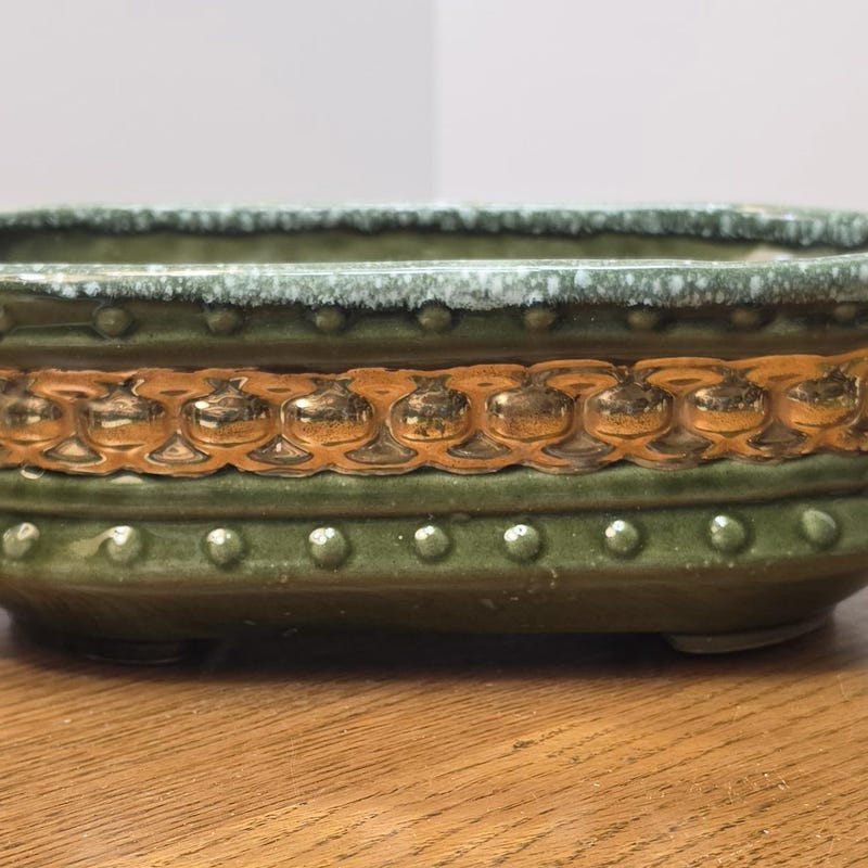 Olive Ceramic Planter - Etsy
