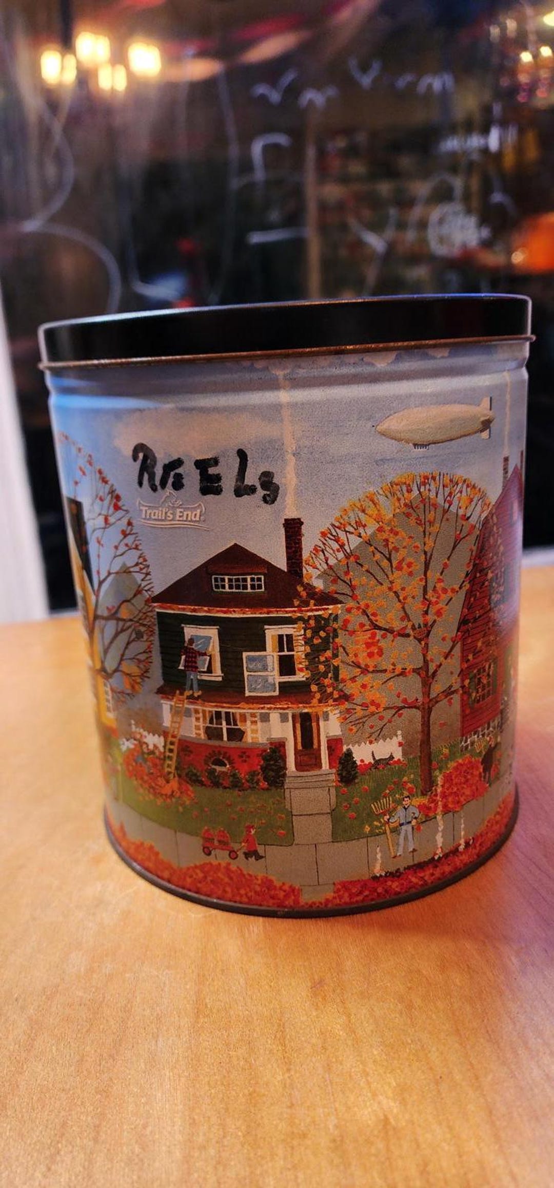 Trails End Popcorn Tin