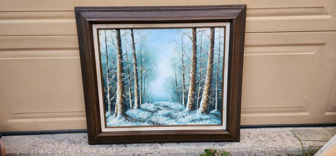 Vintage Oil on Canvas Painting by Artist Carl Madden - Etsy