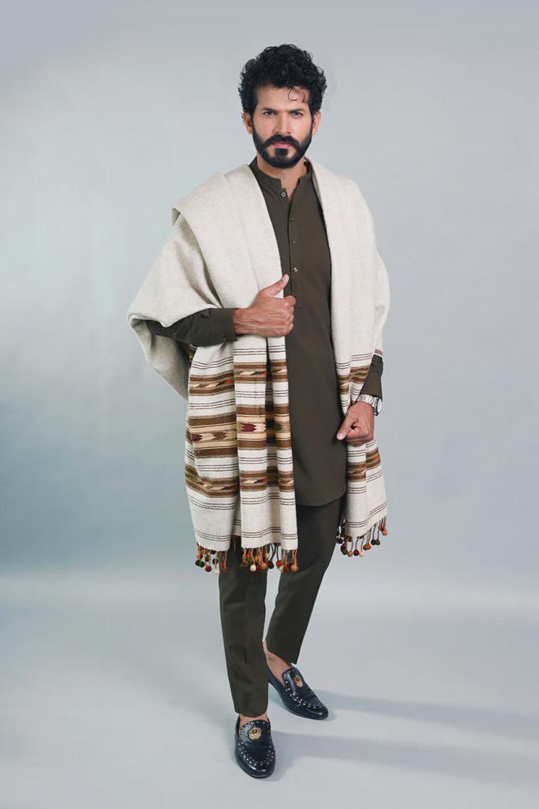 Afghan Wool Patu Shawl: Traditional Winter Blanket - Etsy
