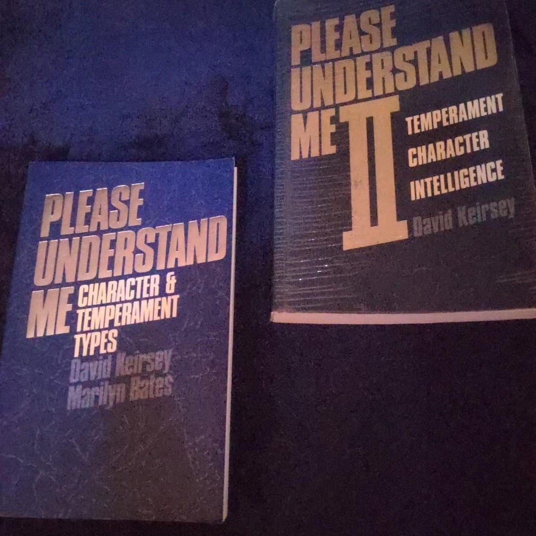 Please Understand Me 1 AND 2, Character and Temperament Types ...