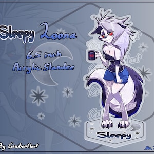 Helluva Boss Acrylic Standee: Sleepy Loona - Etsy