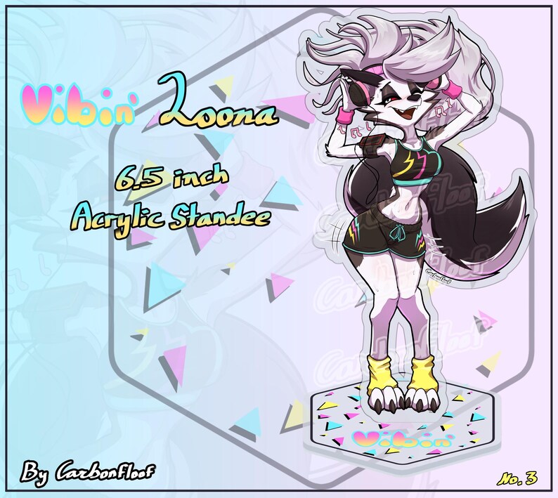 Helluva Boss Acrylic Standee: Vibin' Loona - Etsy