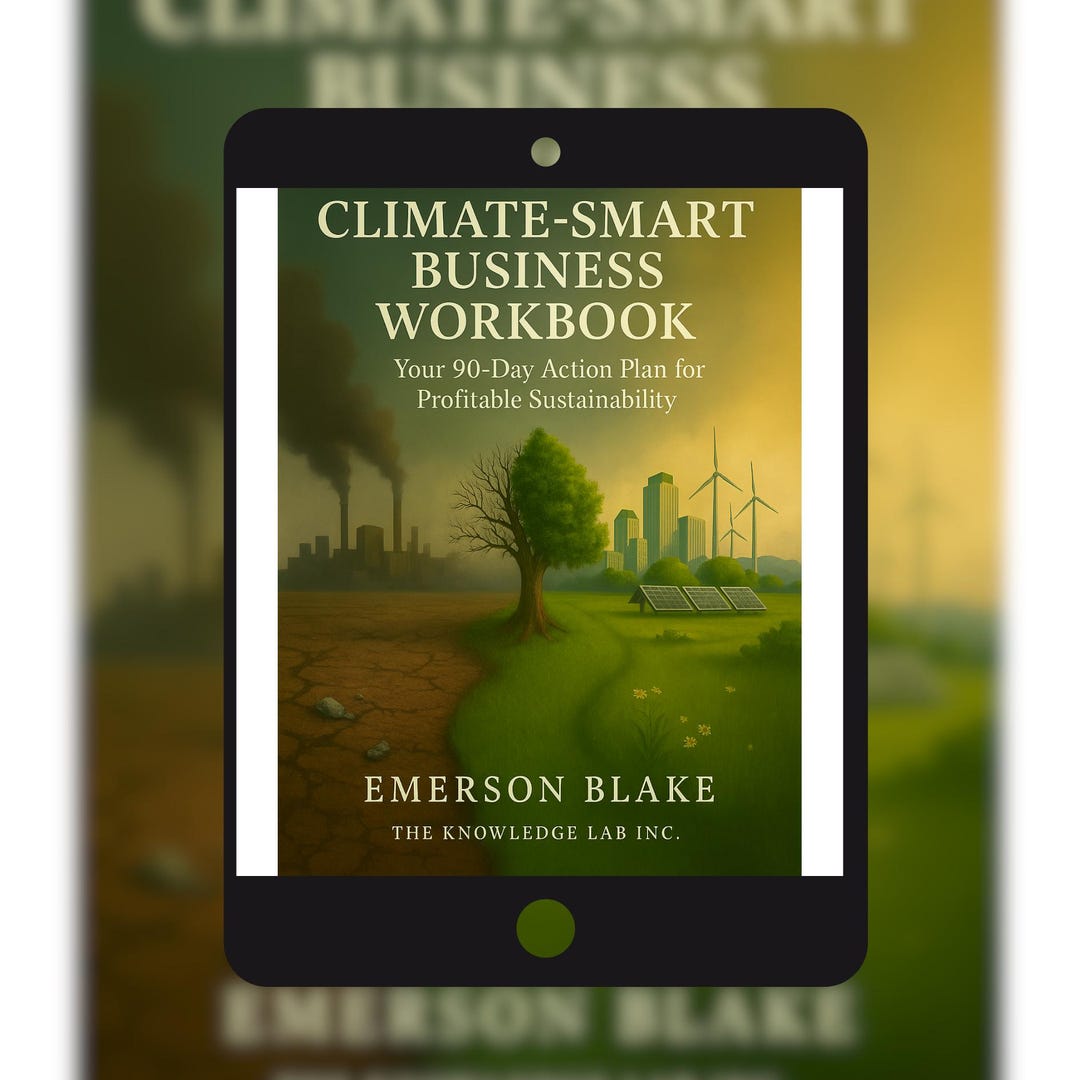 Climate-smart Business Playbook – Fillable PDF for Sustainability ROI ...