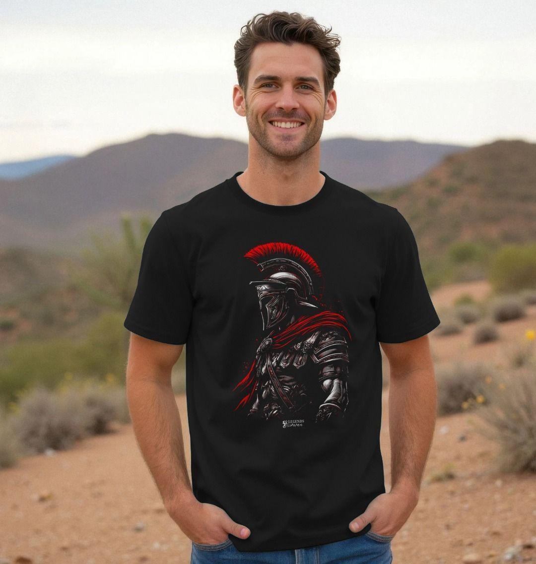 Roman Soldier Design Men's T-shirt | Historical T-shirt | 100% Organic ...