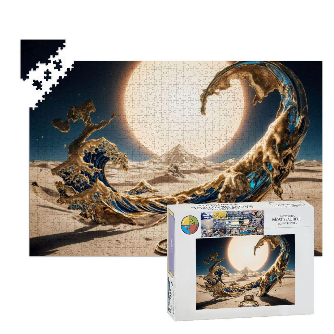 1000 Piece Art Jigsaw Puzzle – Hokusai X Salvador Dalí | the Dreaming ...