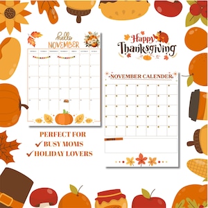 Ultimate Thanksgiving Planner Bundle | Cozy Printable Organizer | Meal ...
