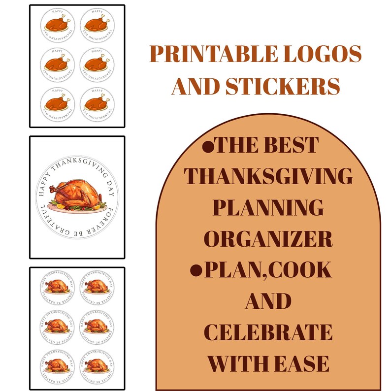 Ultimate Thanksgiving Planner Bundle | Cozy Printable Organizer | Meal ...
