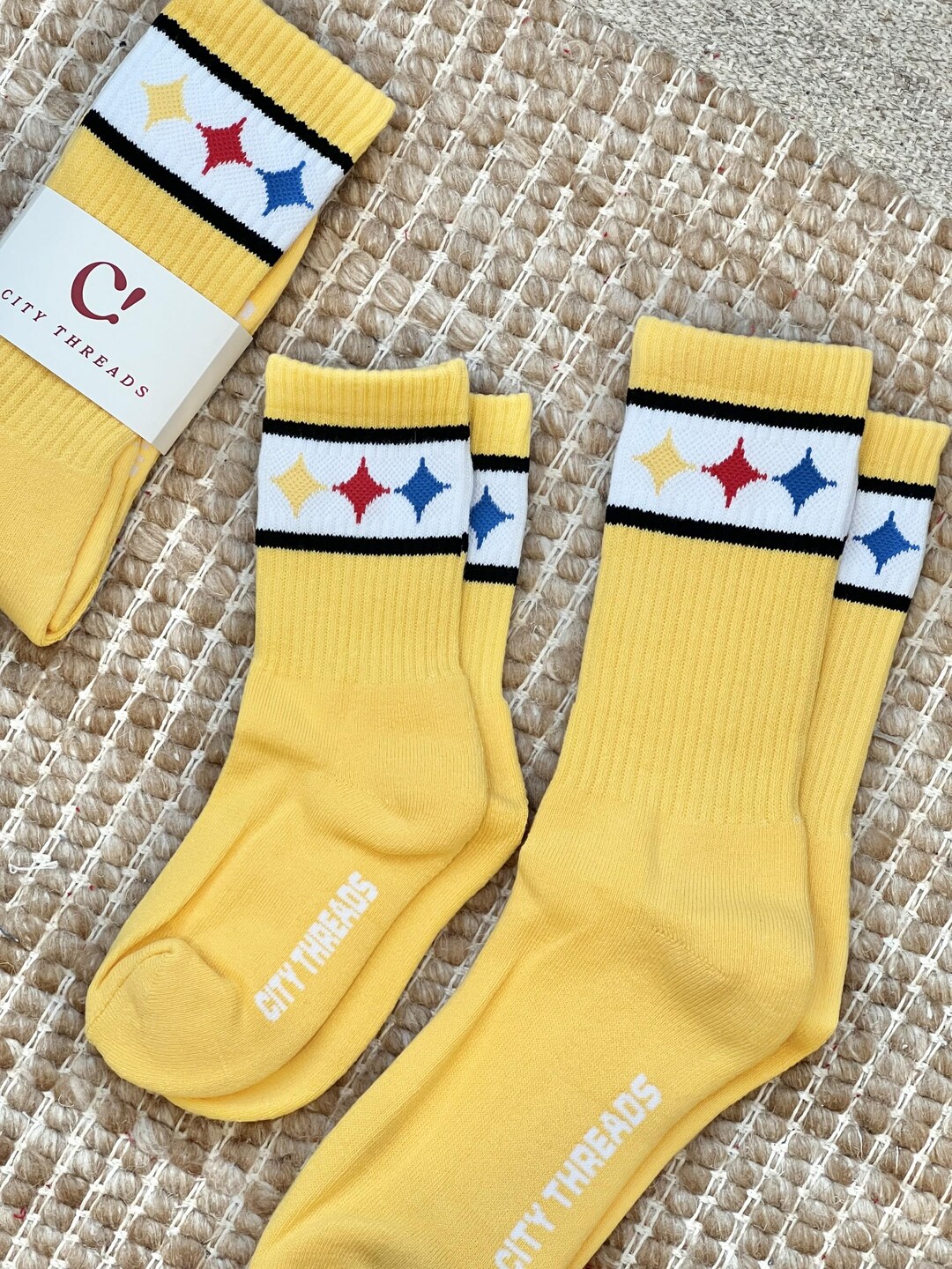 Pittsburgh Football Socks Adult & Youth - Etsy