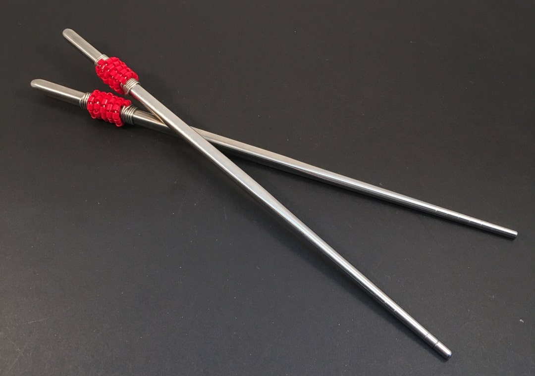 Chop Sticks, Hair Sticks, Beaded Chop Stick, Hair Accessory, Wire ...