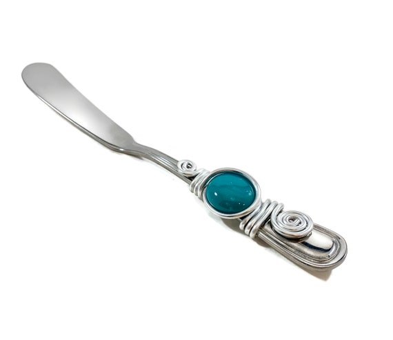 Beaded Spreader Beaded Silverwarewire Wrapped Utensil - Etsy