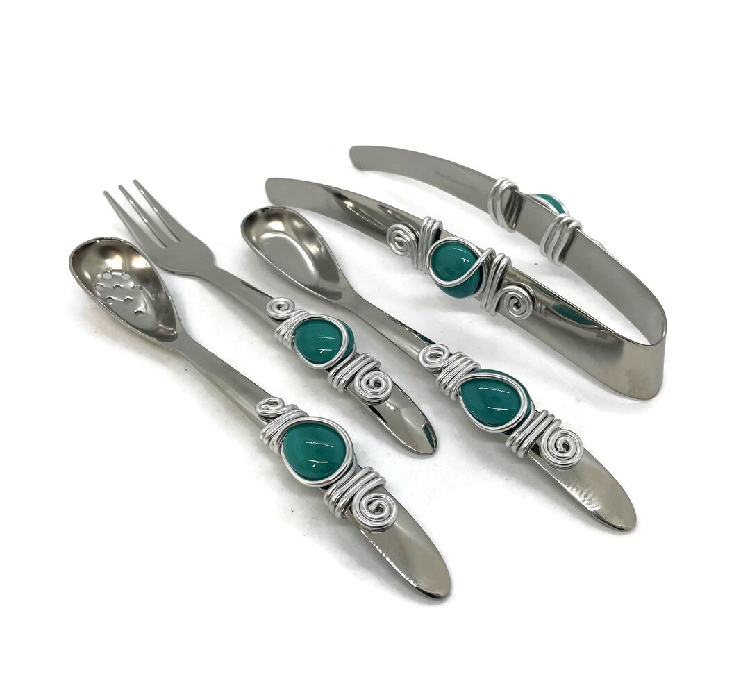 Appetizer Fork, Spoon, Tong, Pickle Fork, Dip Spoon, Olive Spoon, Set ...
