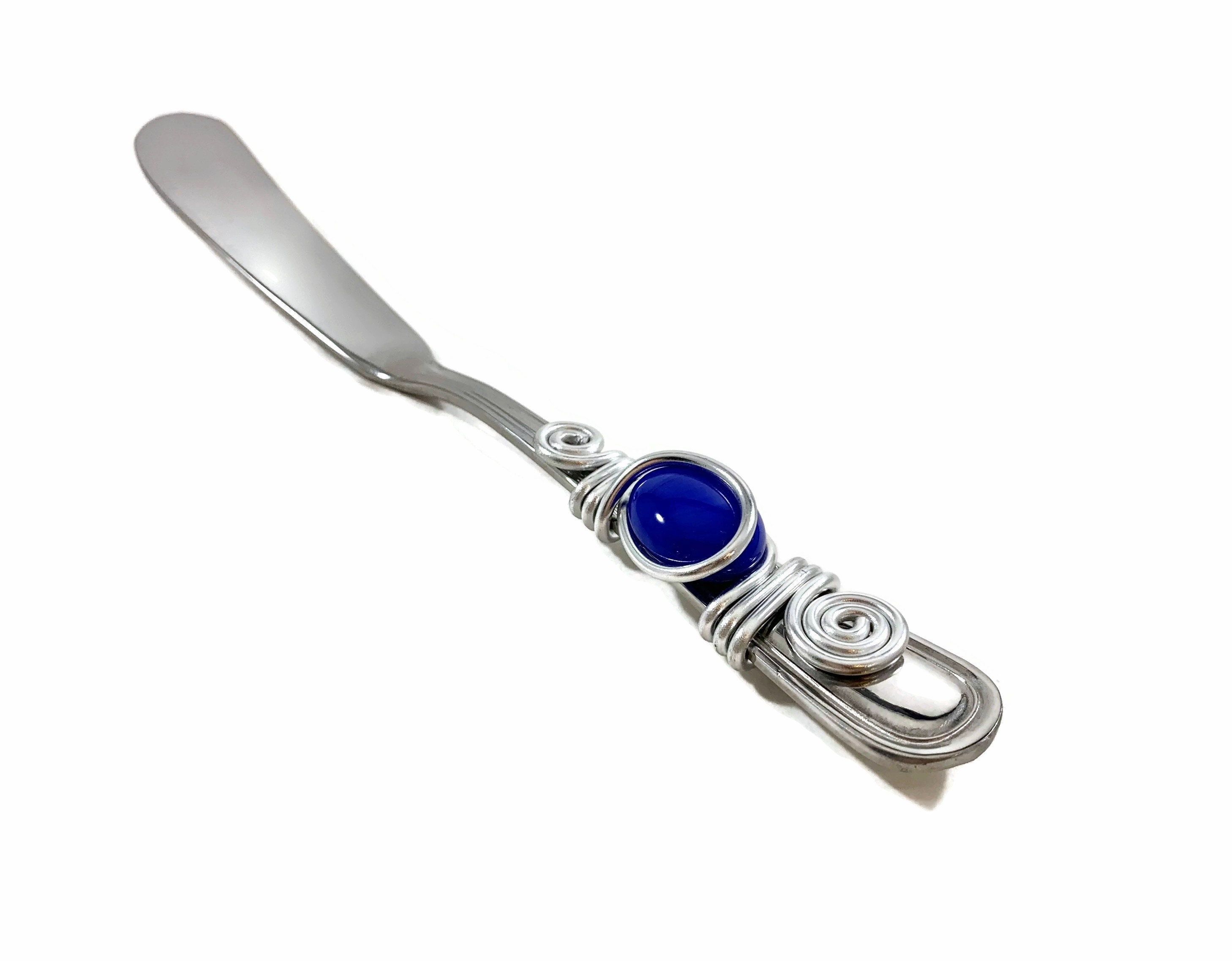 Beaded Spreader Beaded Silverwarewire Wrapped Utensil - Etsy