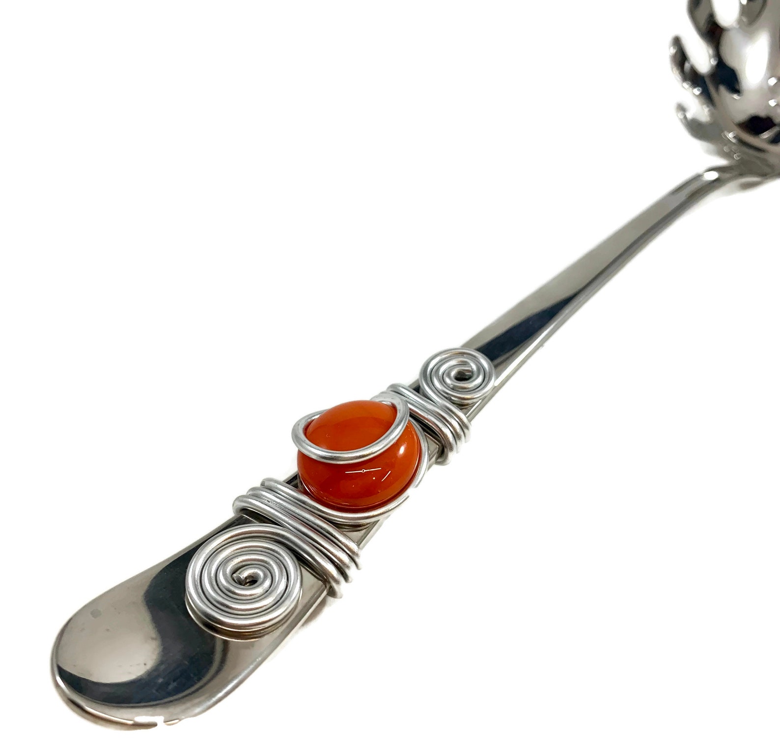 Wire Wrapped Beaded Pasta Scoop/spoon Long Handle Kitchen - Etsy