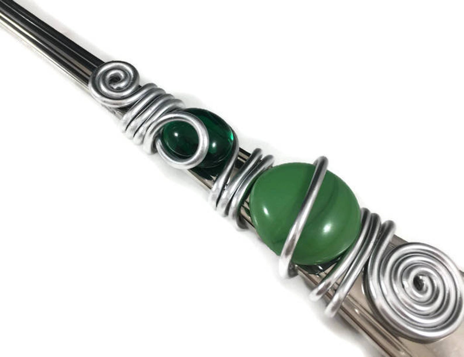 Beaded Serving Spoon Large Spoon Wire Wrapped Serving Spoon - Etsy