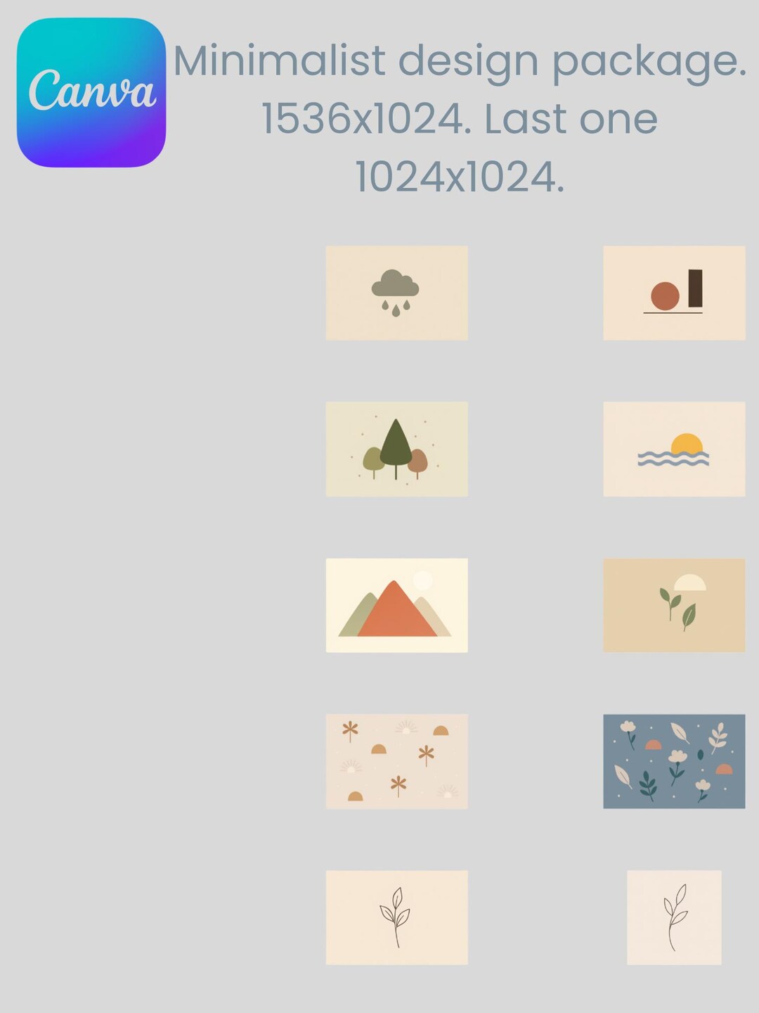 Minimalist Design Package - Etsy