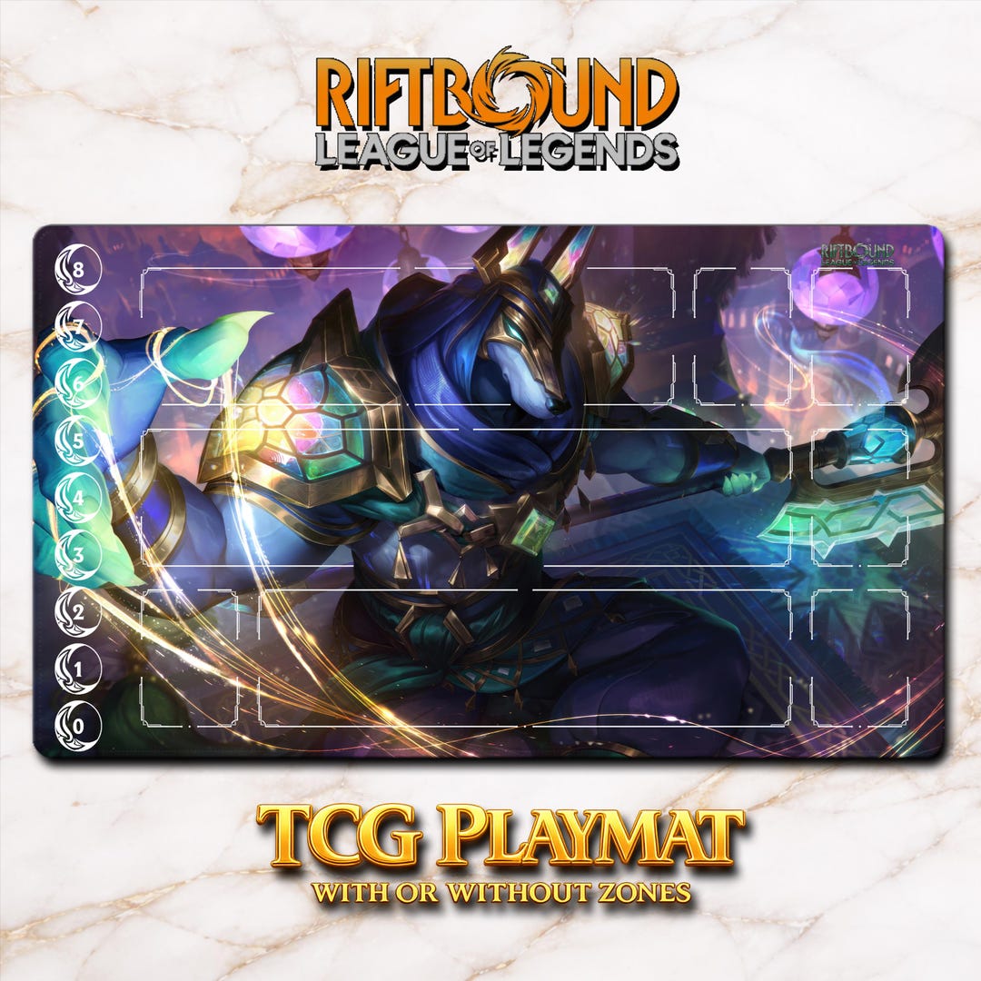 Playmat – Nasus – Riftbound LOL TCG Game Mat 24x14 Inches (600x350x2mm ...
