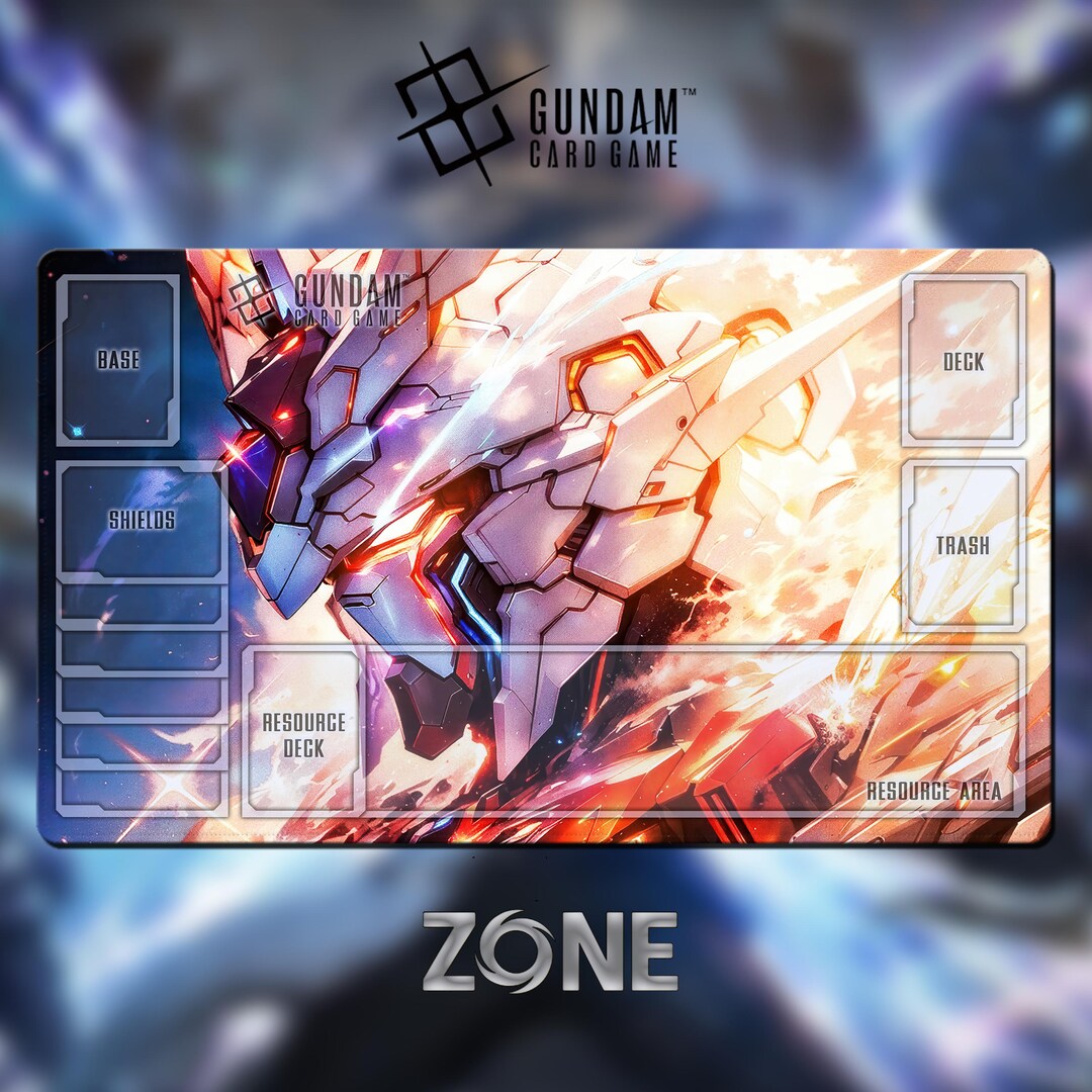 Playmat – Gundam –TCG Game Mat 24x14 Inches (600x350x2mm) - Etsy