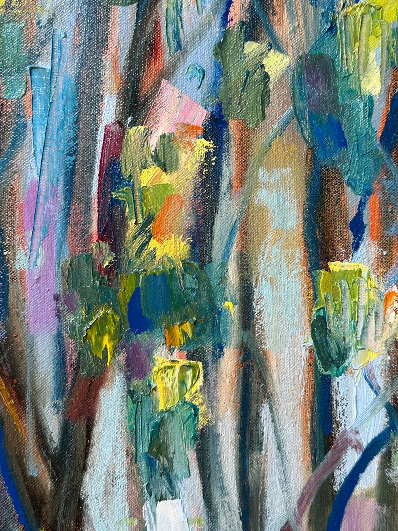 California Original Oil Painting Expressionist Trees Hartman - Etsy