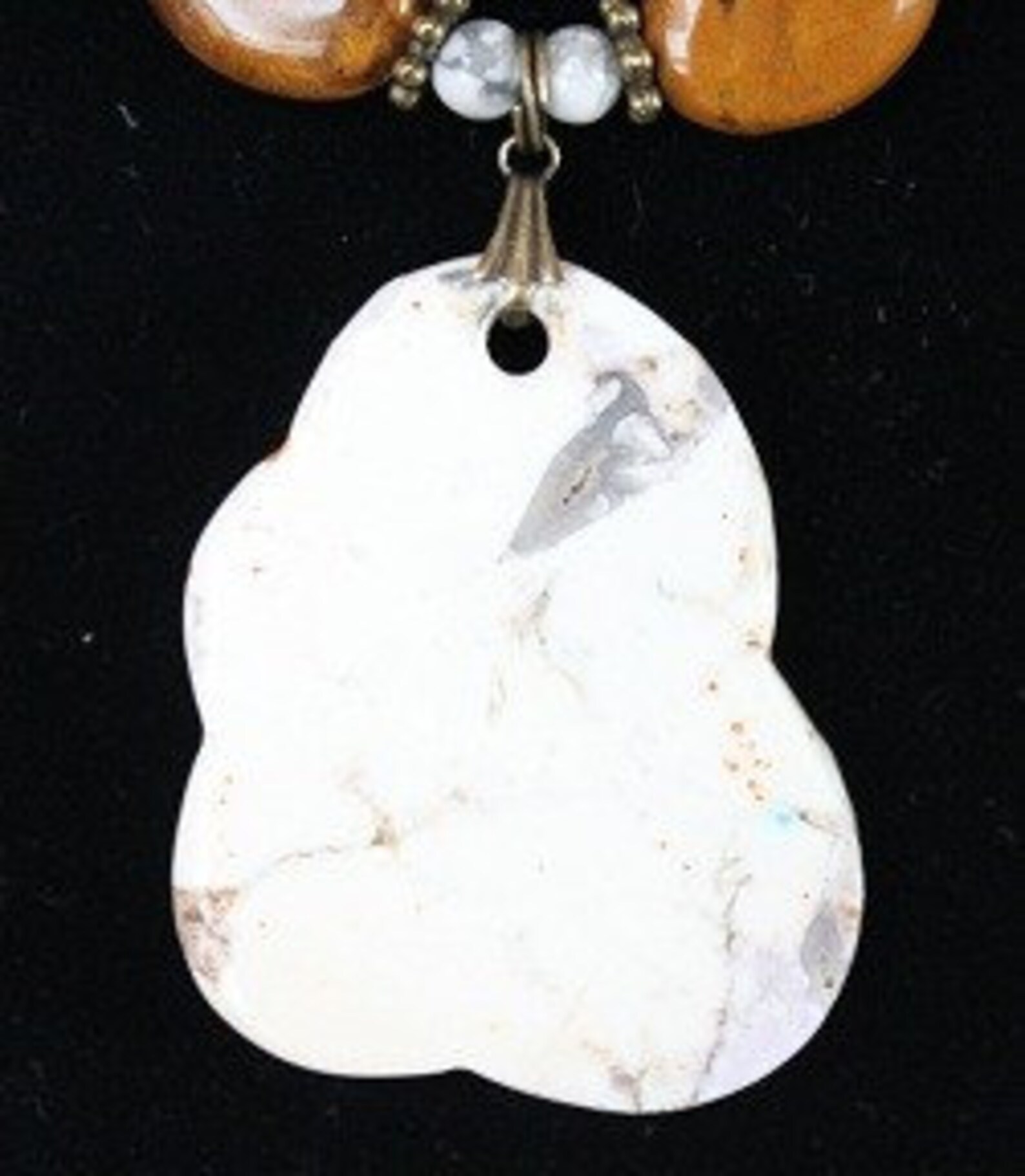 Natural Boulder Opals and Marbled Howlite Boho Necklace - Etsy