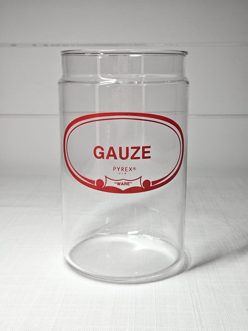 Vintage Pyrex Glass Apothecary or Medical Jar - Etsy