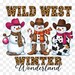 Wild West Christmas Png, Cowboy Snowmen Winter Wonderland Sublimation ...