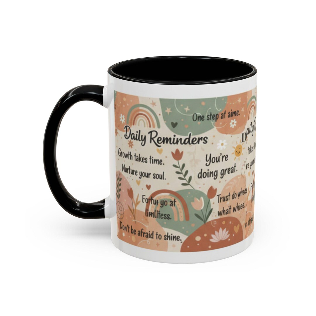 Daily Reminders Inspirational Positive Affirmations Mug | Accent Coffee ...